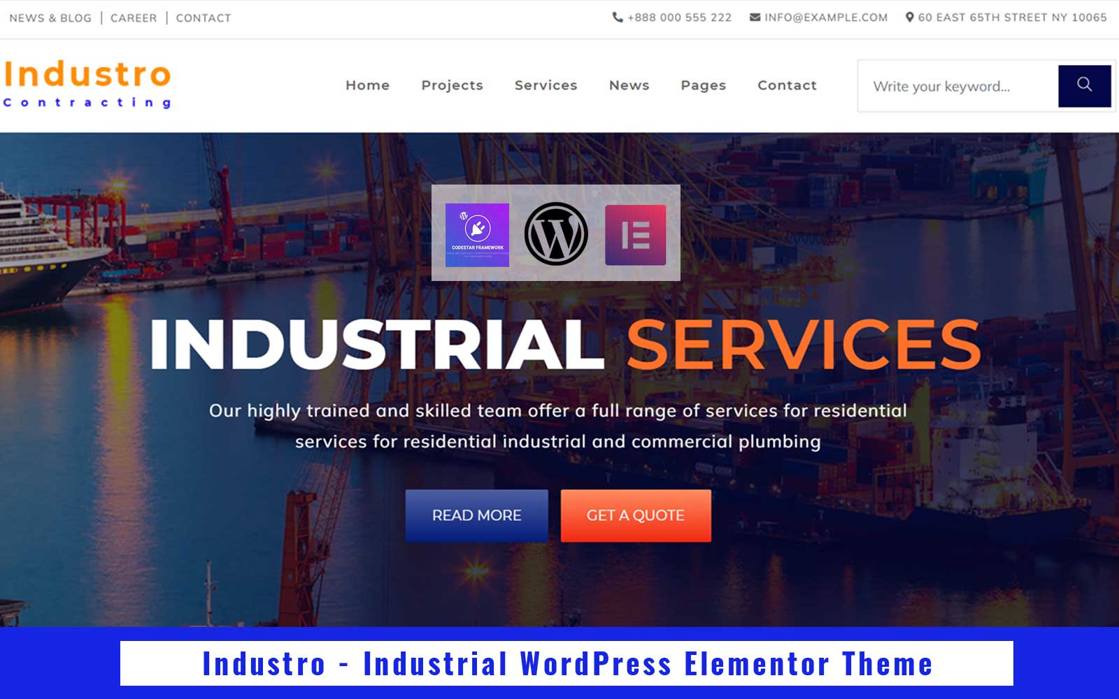 Industro - Industrial Website by Iddrak IT on Dribbble