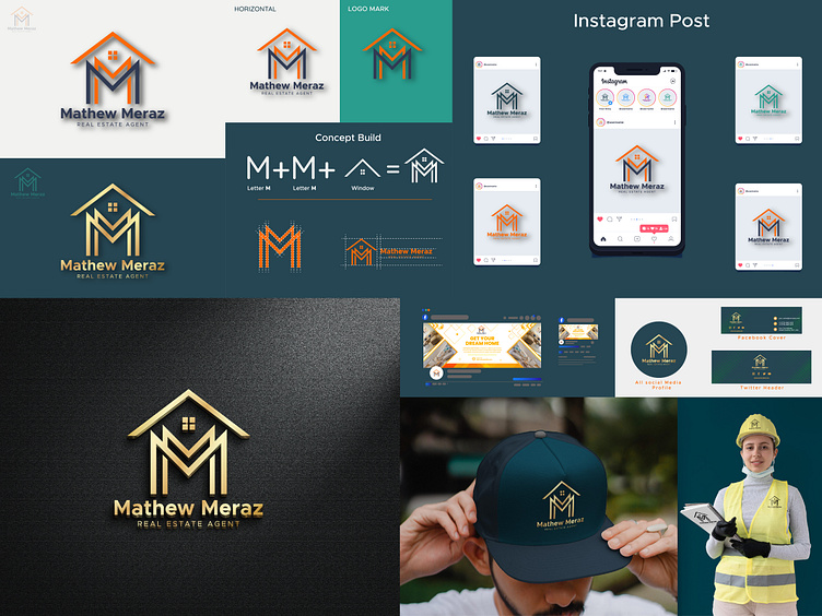 Real Estate Logo And Full Branding Identity Design. by Shahin Alam on ...