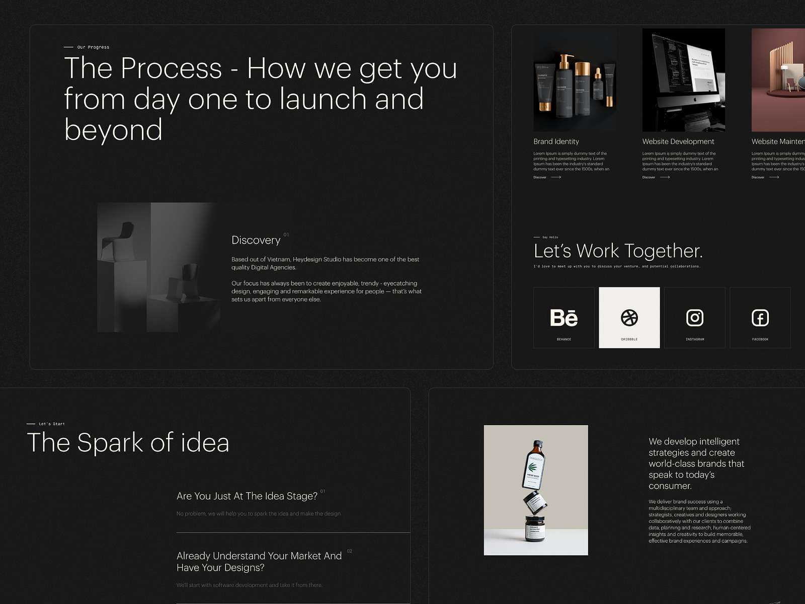 Expertise Dark Mode Website Design by Hey Design Studio on Dribbble