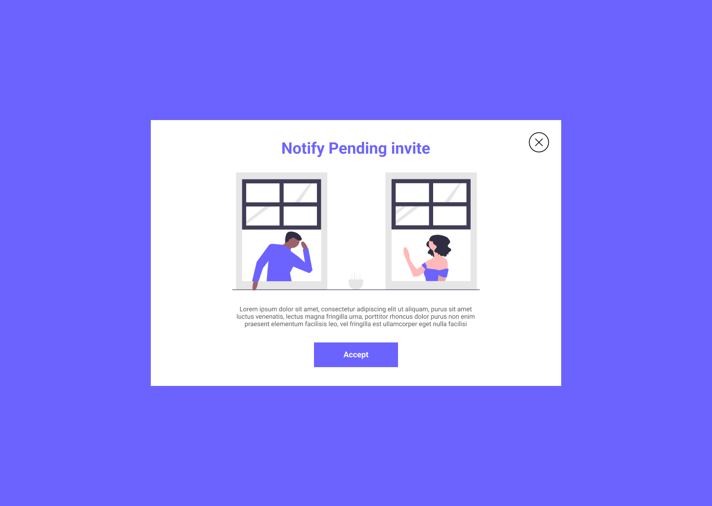 Daily UI :: 078 - Pending Invitation by Zwe Htetpaing on Dribbble