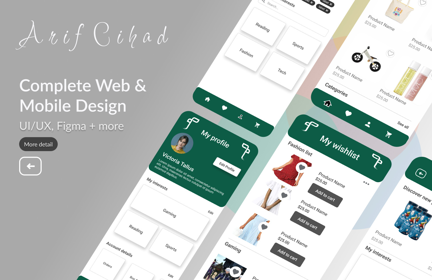 E-commerce mobile app design by cihad altundal on Dribbble