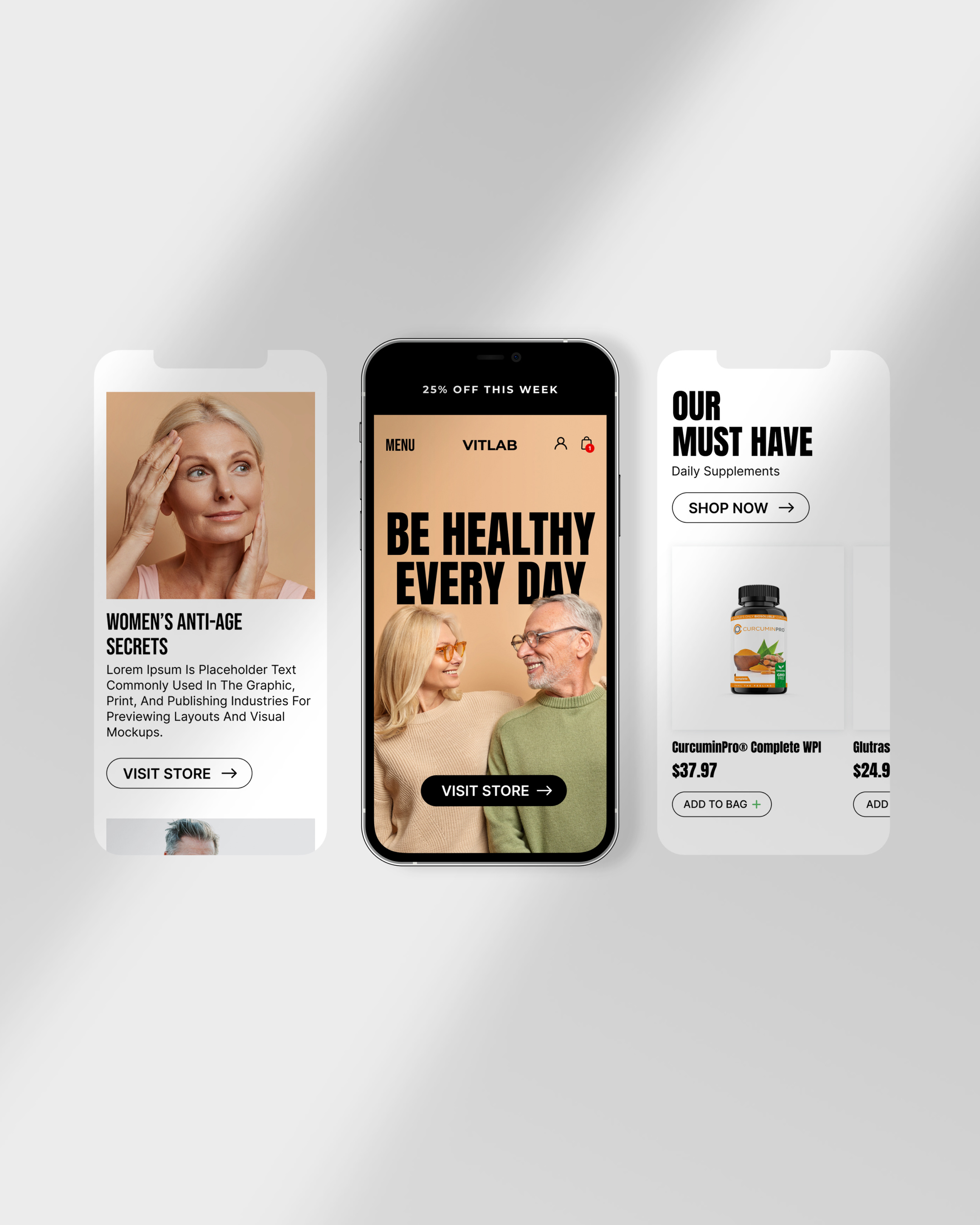UI for adaptive mobile design by Purple Bear Design on Dribbble