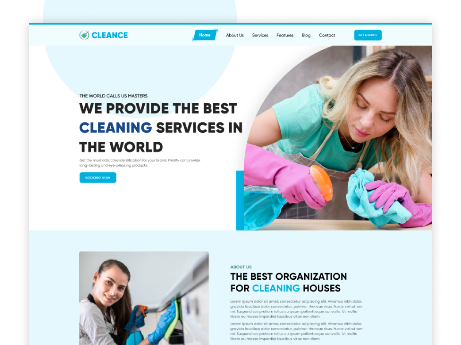 Cleaning Service Web UI Kit by Bitrix Infotech Pvt Ltd on Dribbble