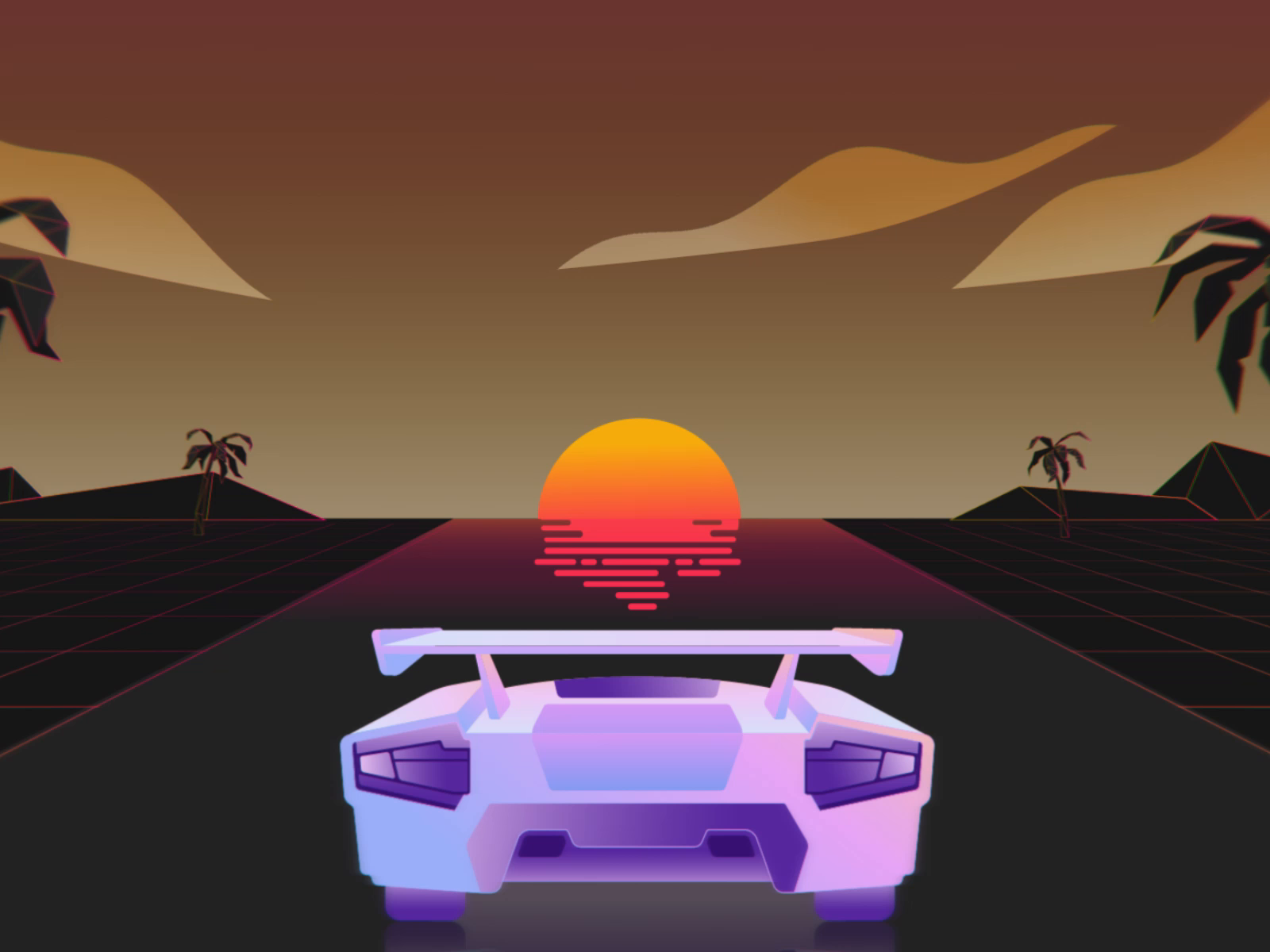 Retrowave and UI animation by Lemons Animation Studio on Dribbble