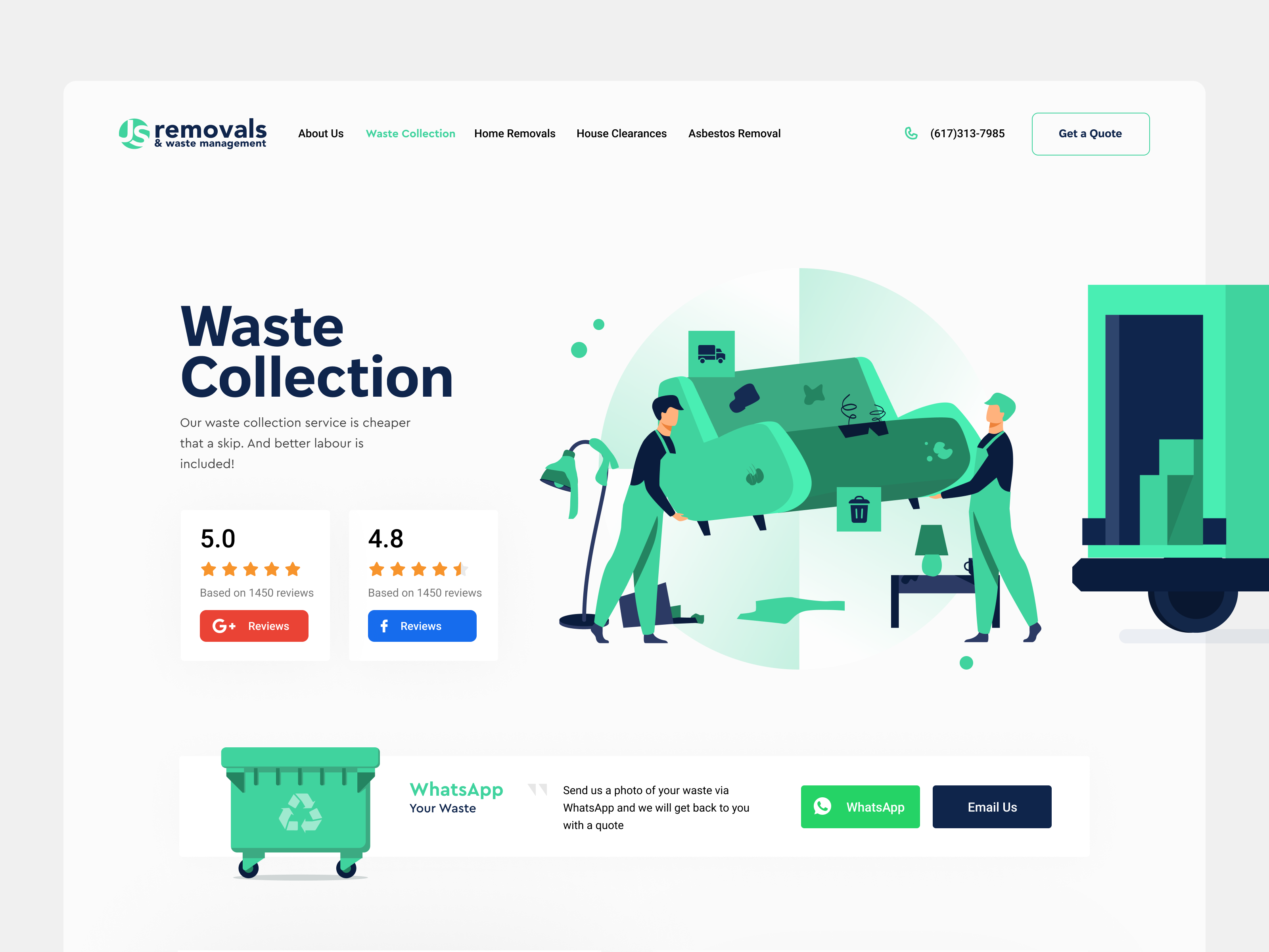 Removals: Waste Management by Kalovskiy Dmitry 🇺🇦 on Dribbble