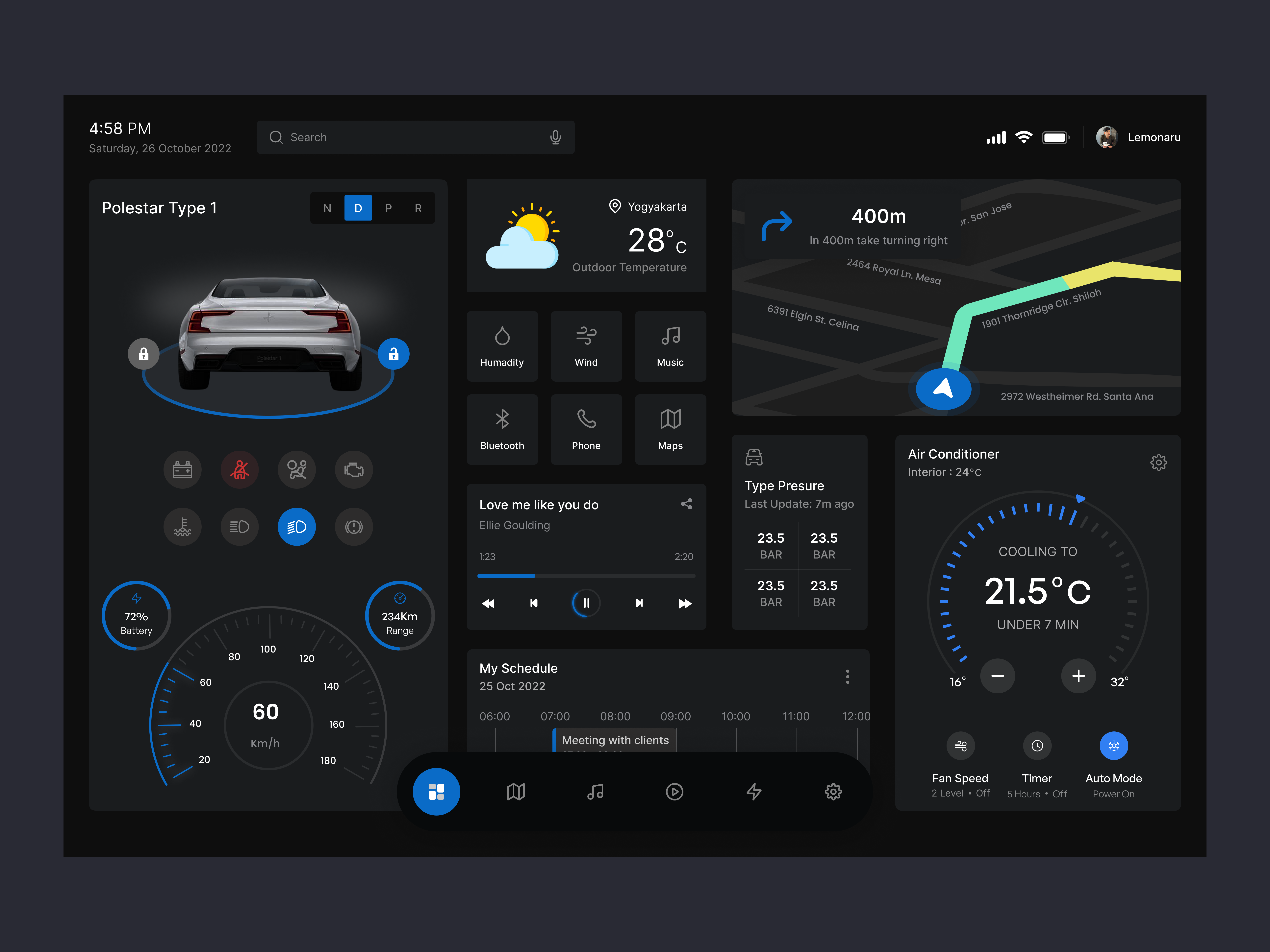 Polestar - Electric Vehicle Dashboard by Renalda Aji for Keitoto on Dribbble