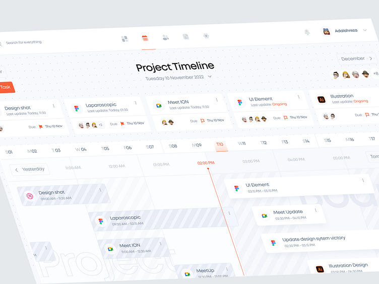 Project Timeline Dashboard By Adalahreza 🐺 For Kretya On Dribbble