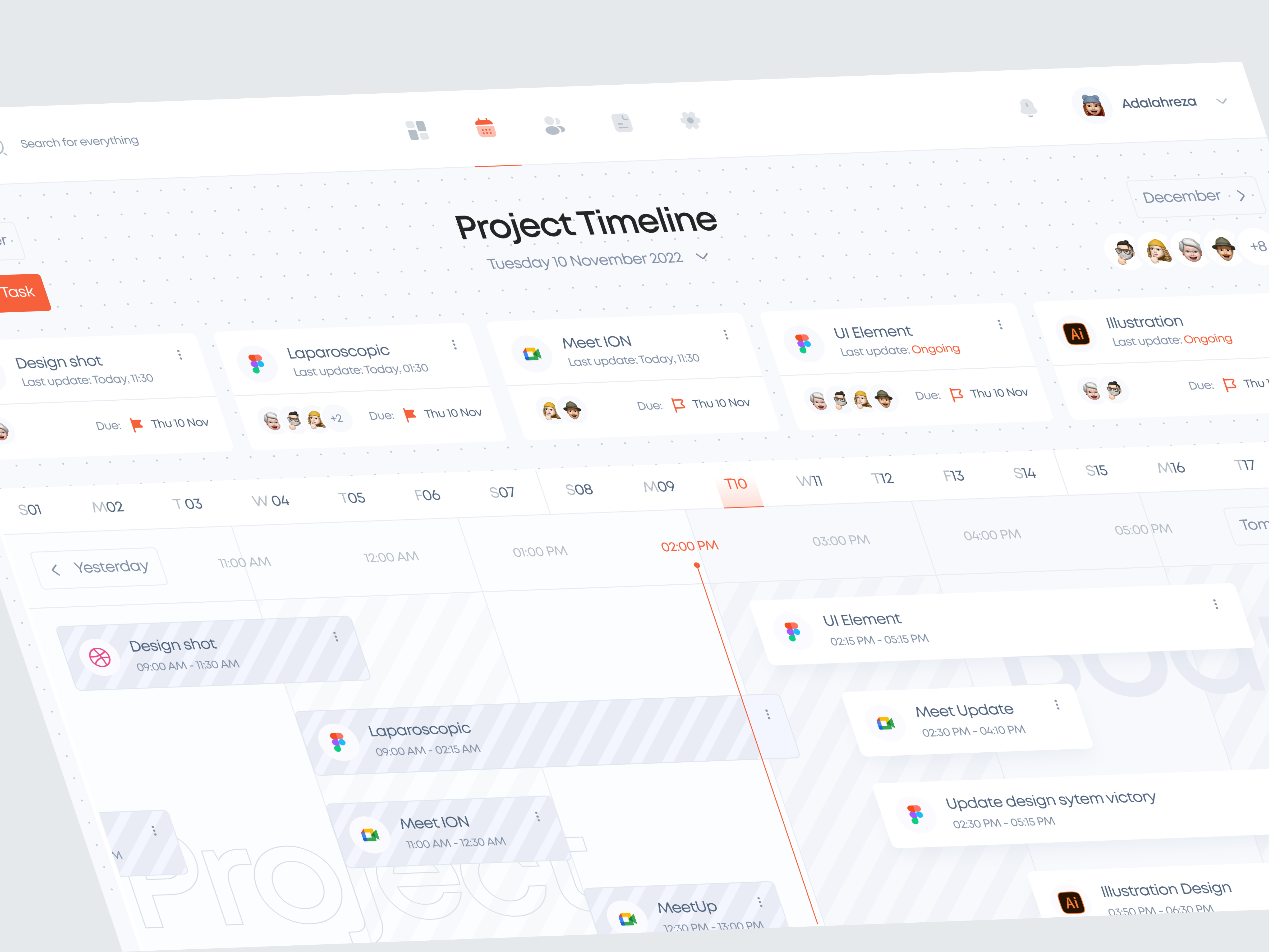 Project Timeline Dashboard by Adalahreza 🐺 for Kretya Studio on Dribbble