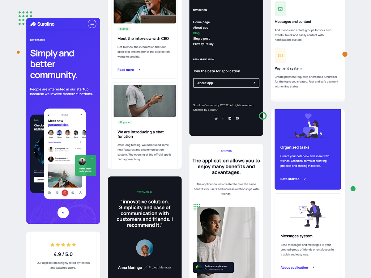 Sass Website / Landing page by Tomasz Mazurczak for STUDIO on Dribbble