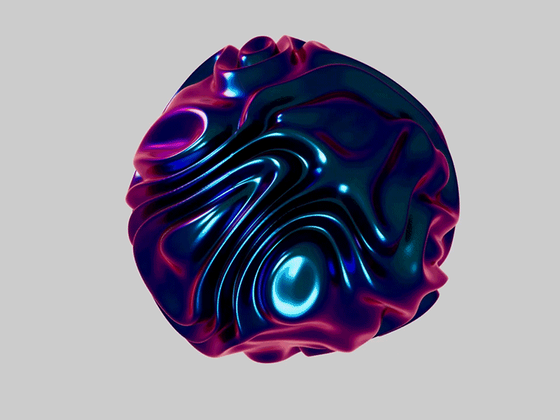 Abstract organic orb by Bryan Innes on Dribbble