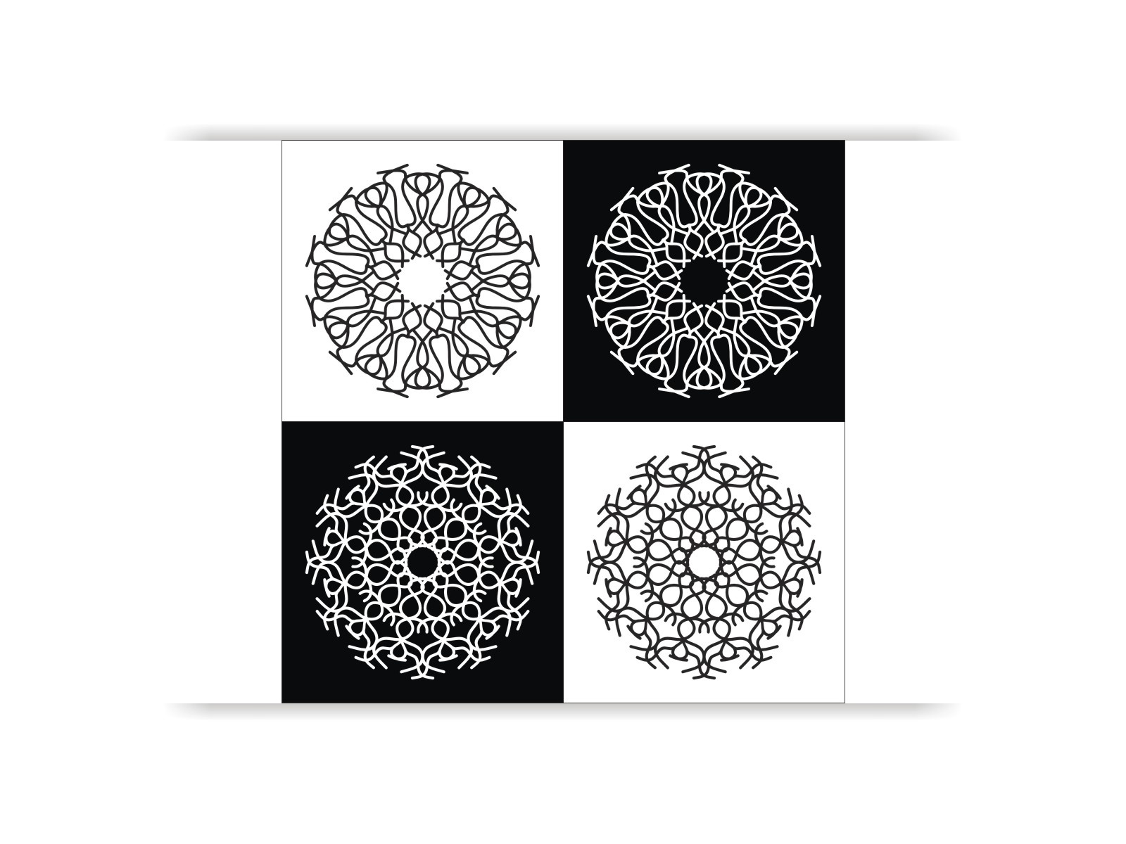 Black and White Mandala by Ata Studio Team on Dribbble