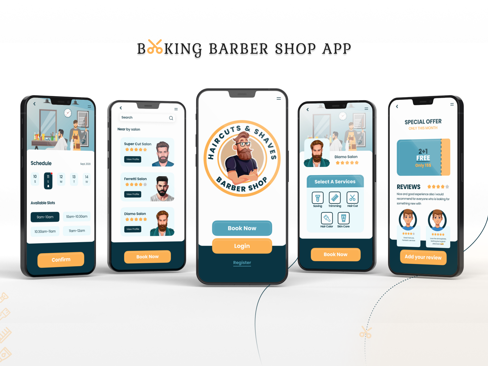 Booking Barber Shop app by Argon IT Services LLP on Dribbble
