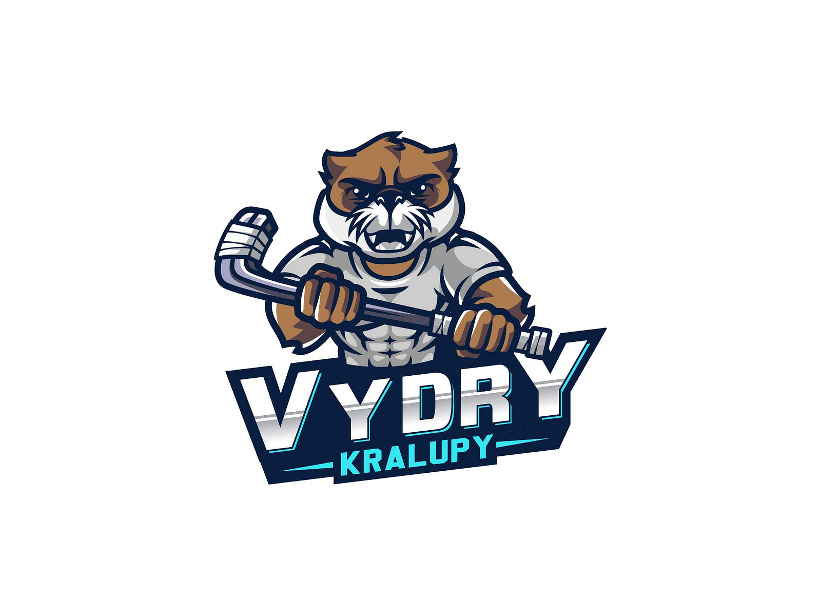 Hockey Sports Team Otter Mascot logo design by Syed Ali Nasir on Dribbble