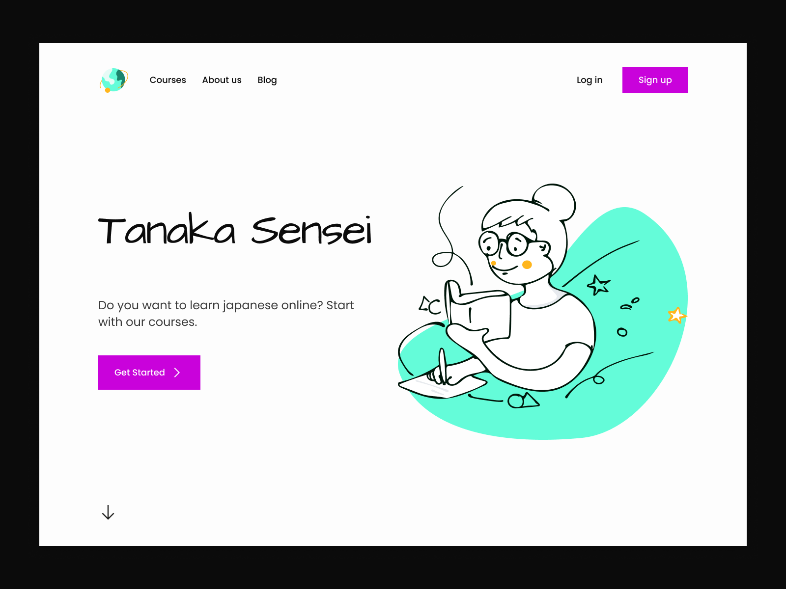 Tanaka Sensei by Mahsa M. on Dribbble