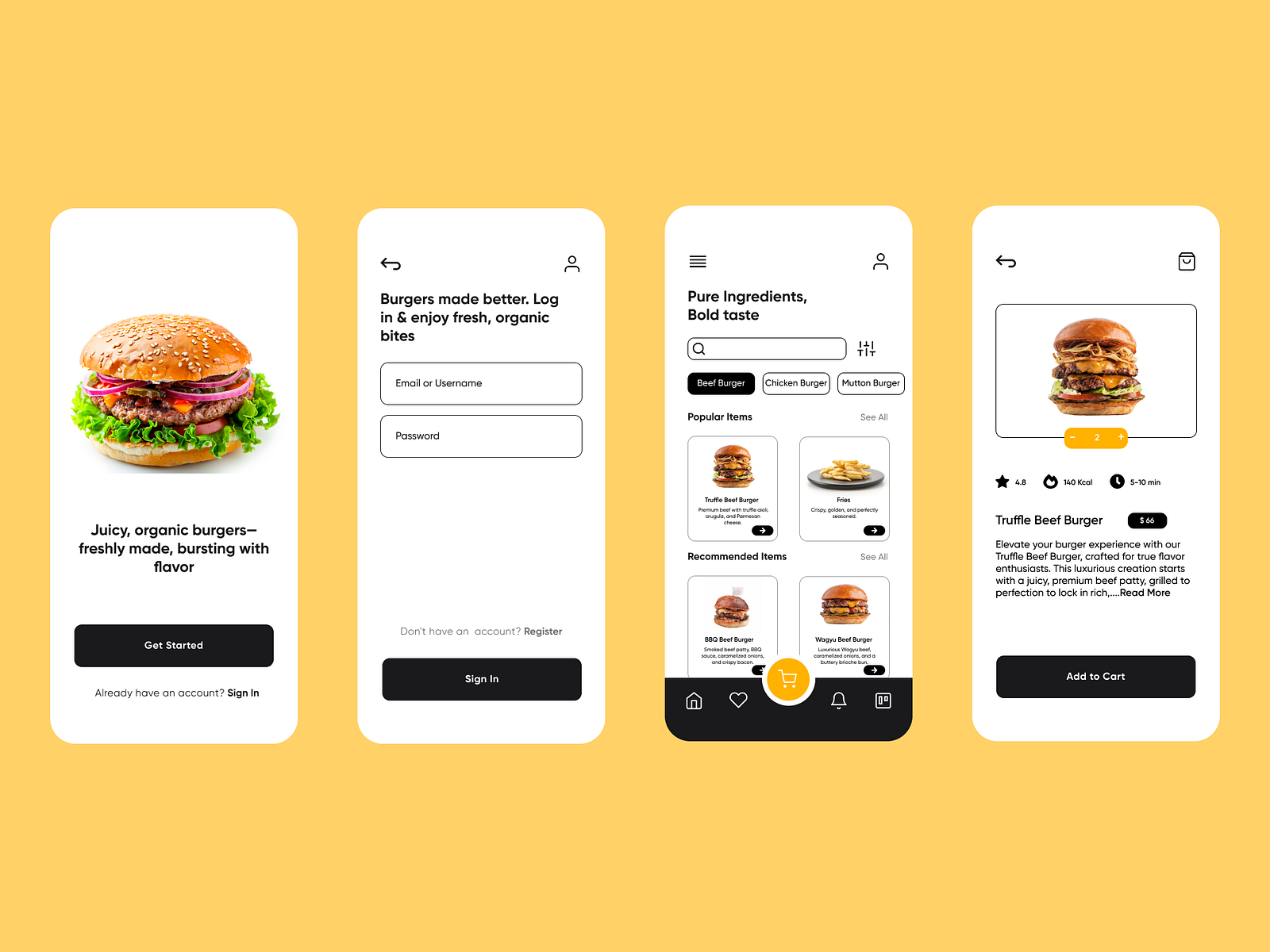Fast Food Delivery App UI by Riyan Ali on Dribbble