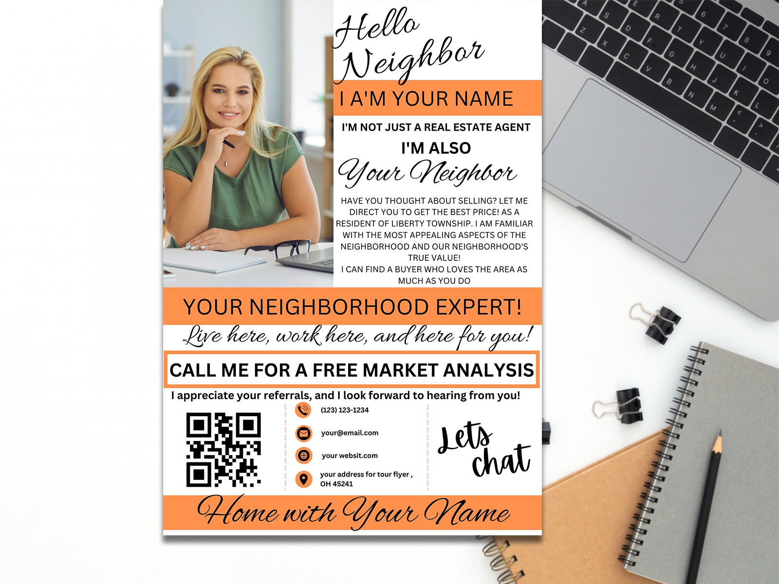 Real Estate Hello Neighbor Flyer Design 01 by Dilusha Vithanawasam on ...