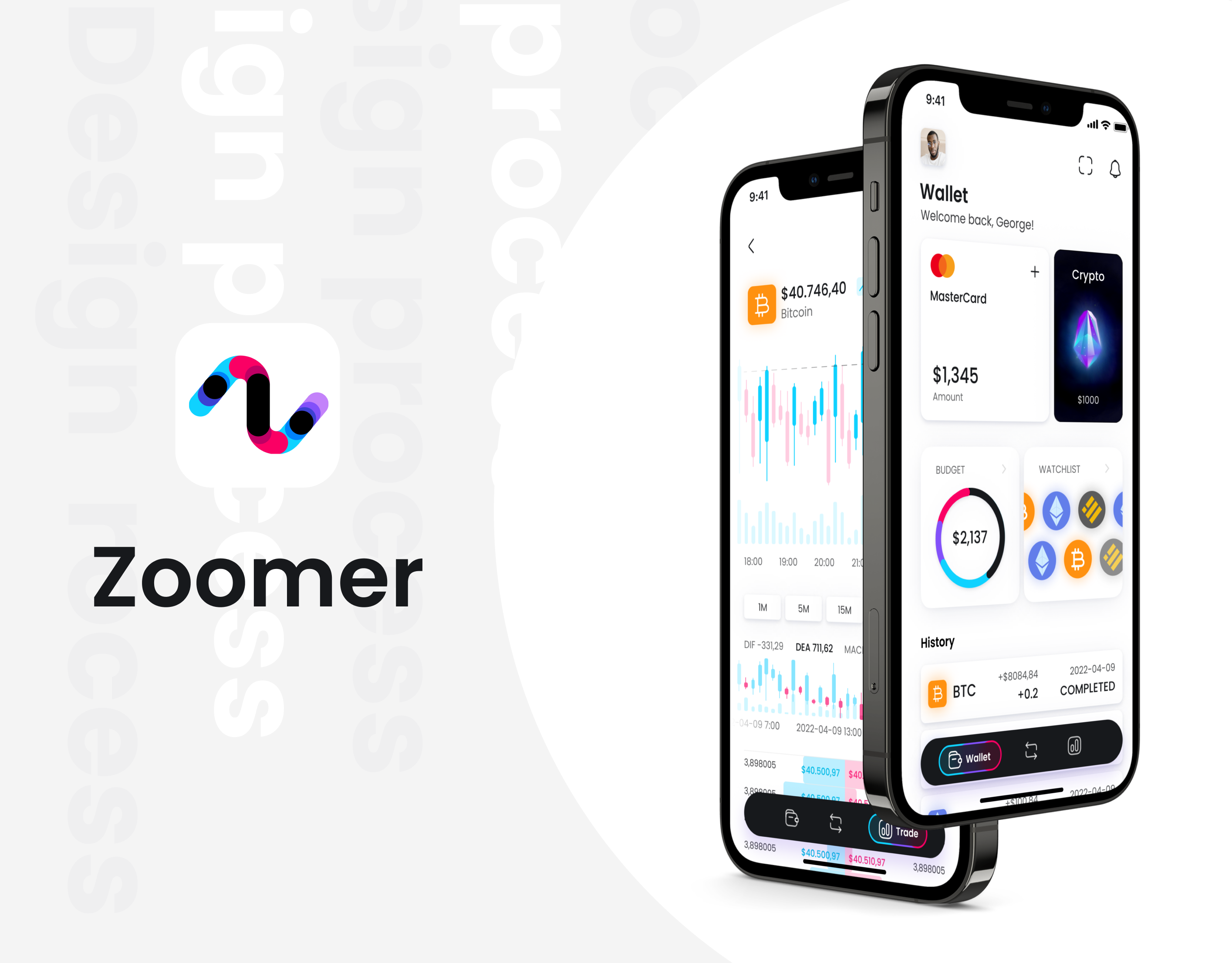 Zoomer (Cryptocurrency App) by Alexander Varvinsky on Dribbble