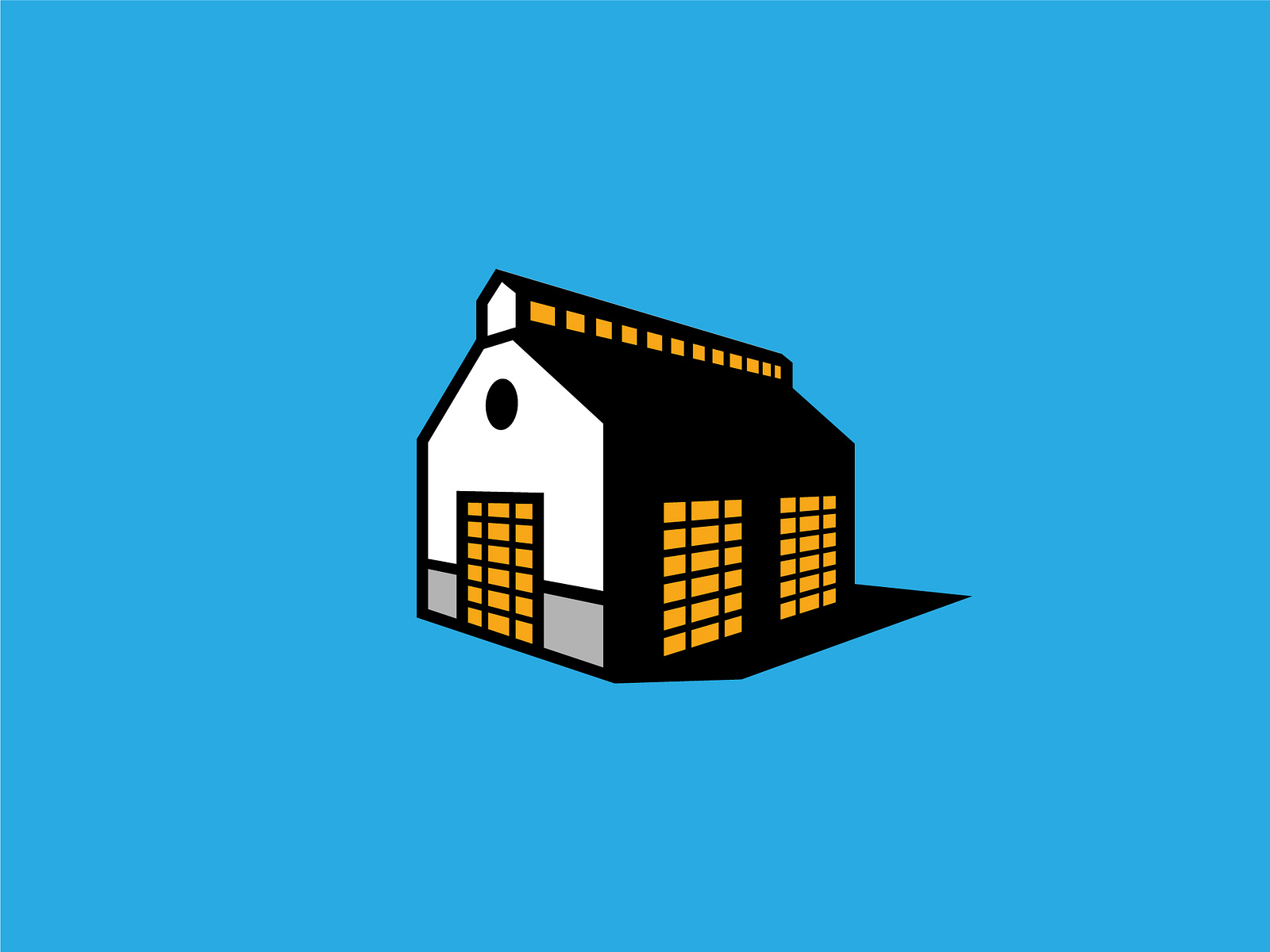 modern warehouse by Chris Friske on Dribbble