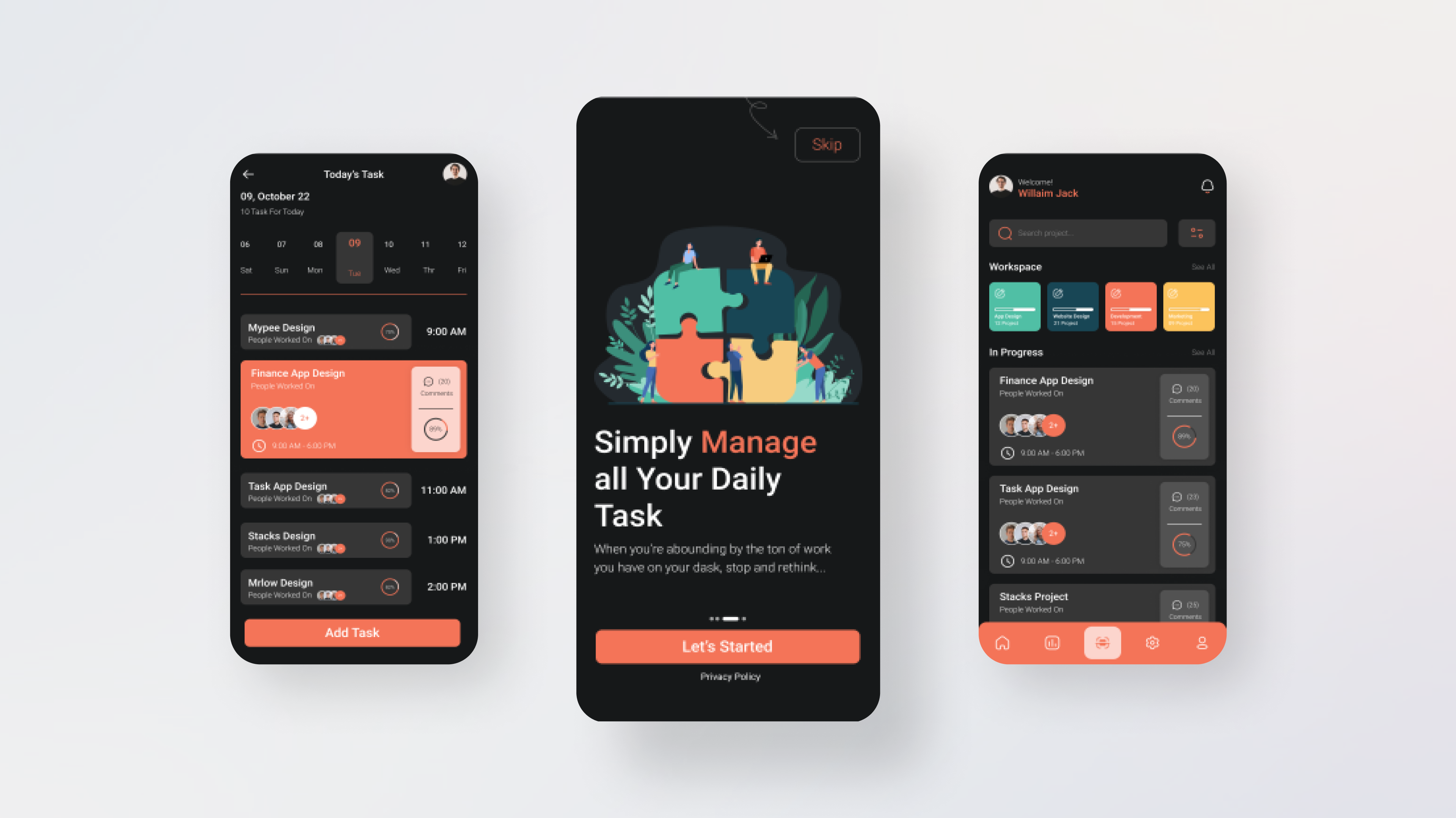 Task Management App Design by Md. Sayeed Ullah on Dribbble