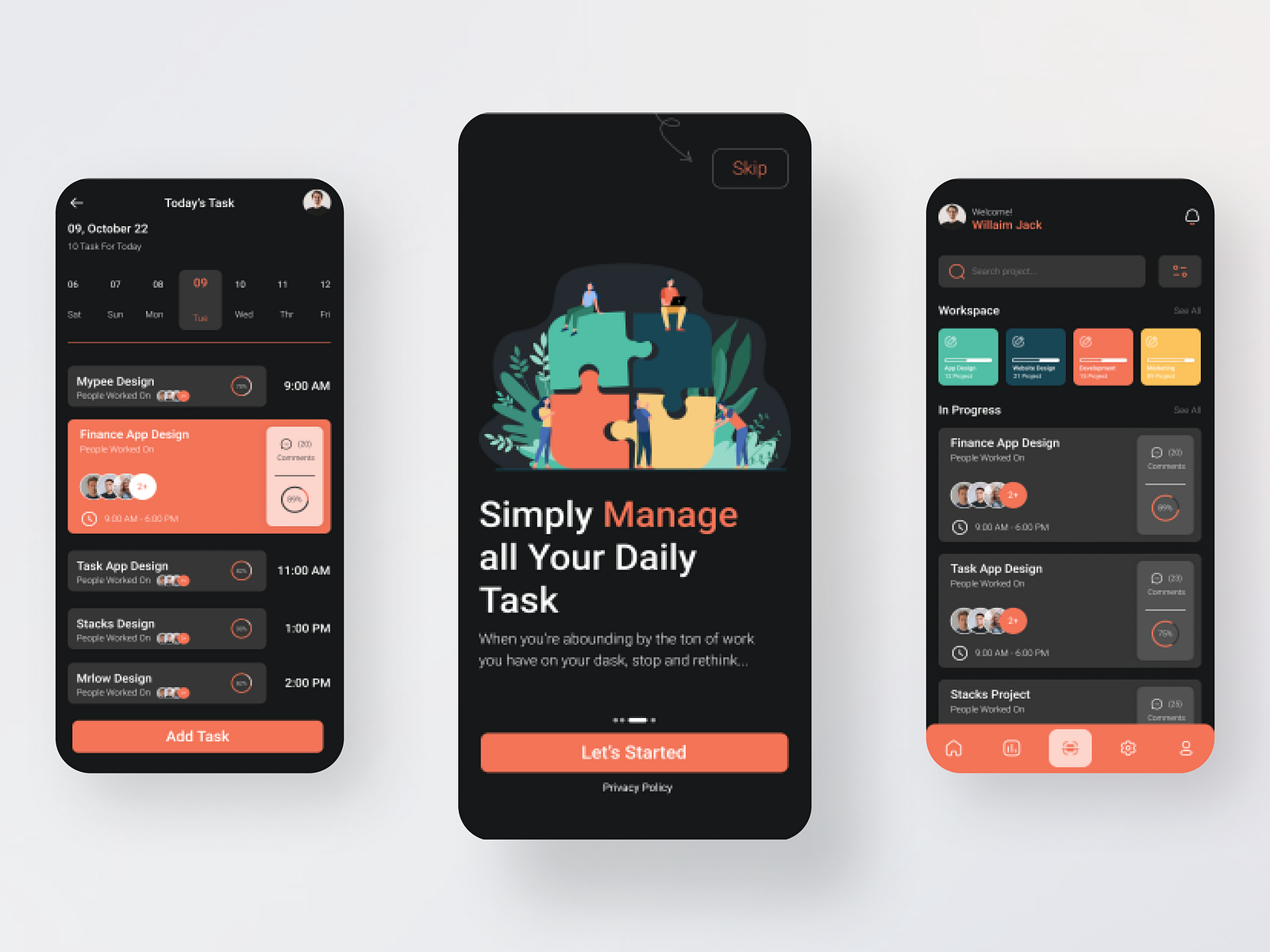 Task Management App Design by Md. Sayeed Ullah on Dribbble