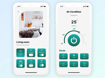 Air Conditioner App UI by NoorEddin Ismael on Dribbble