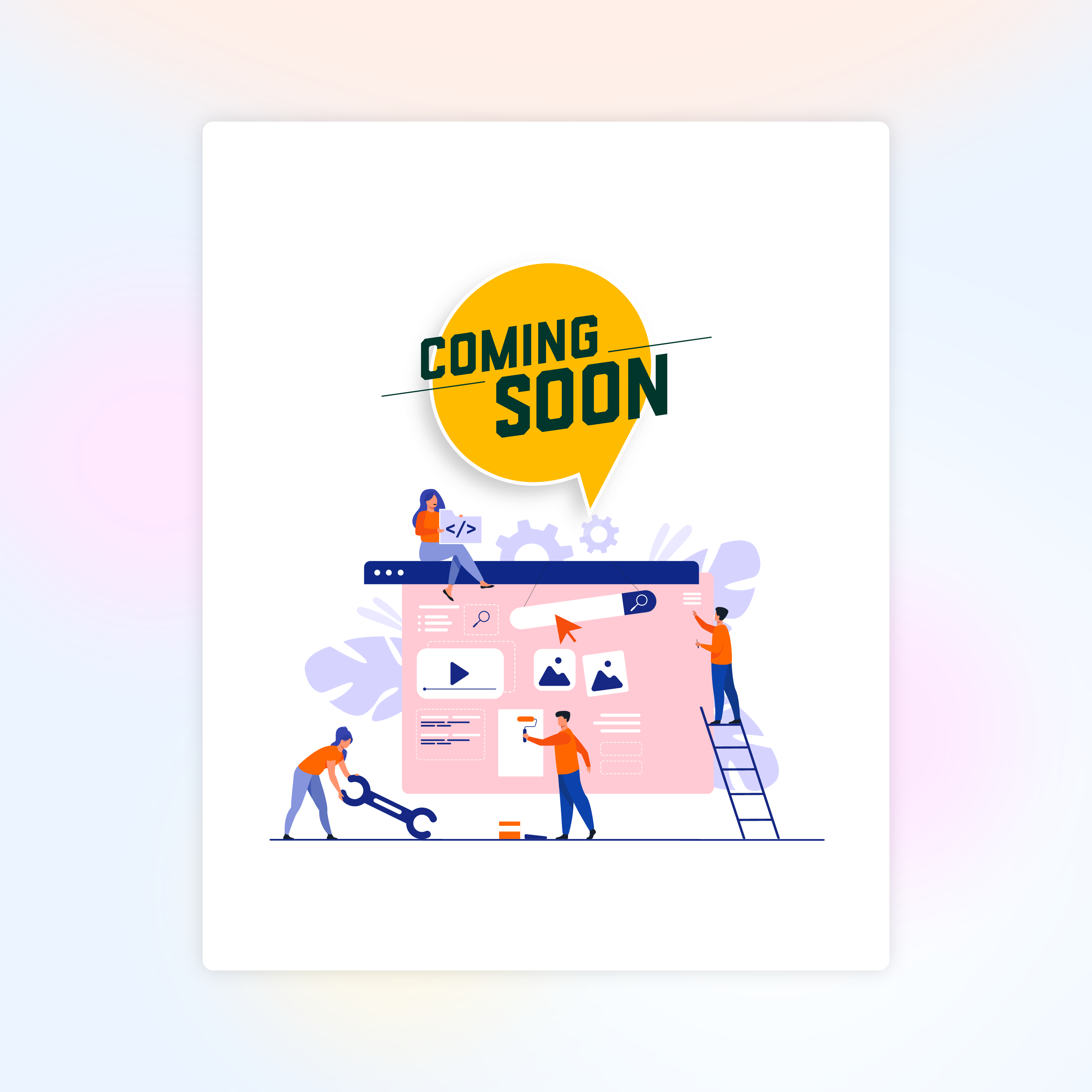Download premium XD/image of coming soon popup abstract gradient by ...