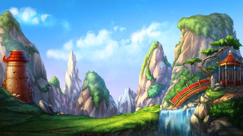 The main Background for the Chinese themed slot machine by Slotopaint ...