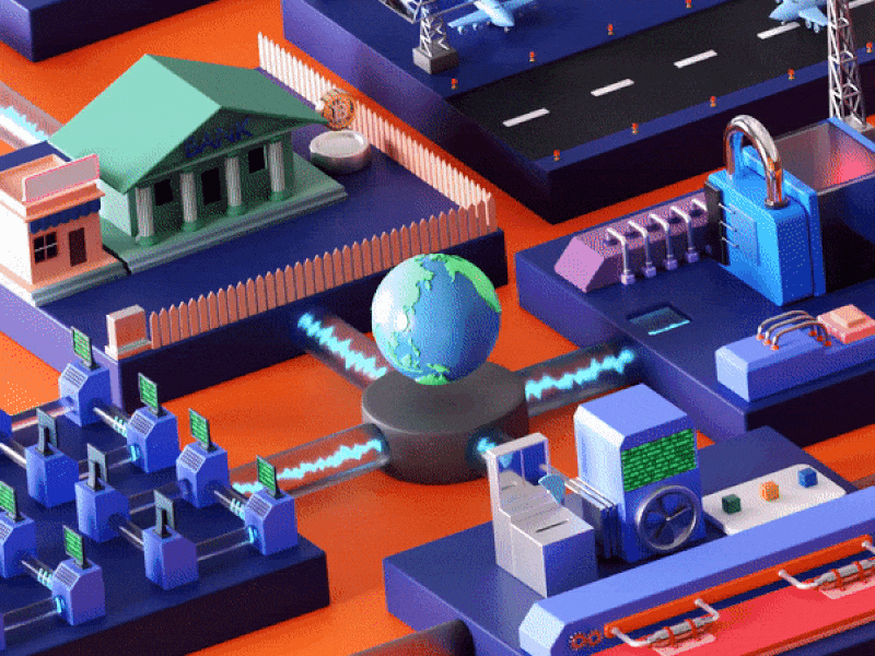 Decentralized World (For BlockchainFirm) by Mohammed Rizwan H on Dribbble