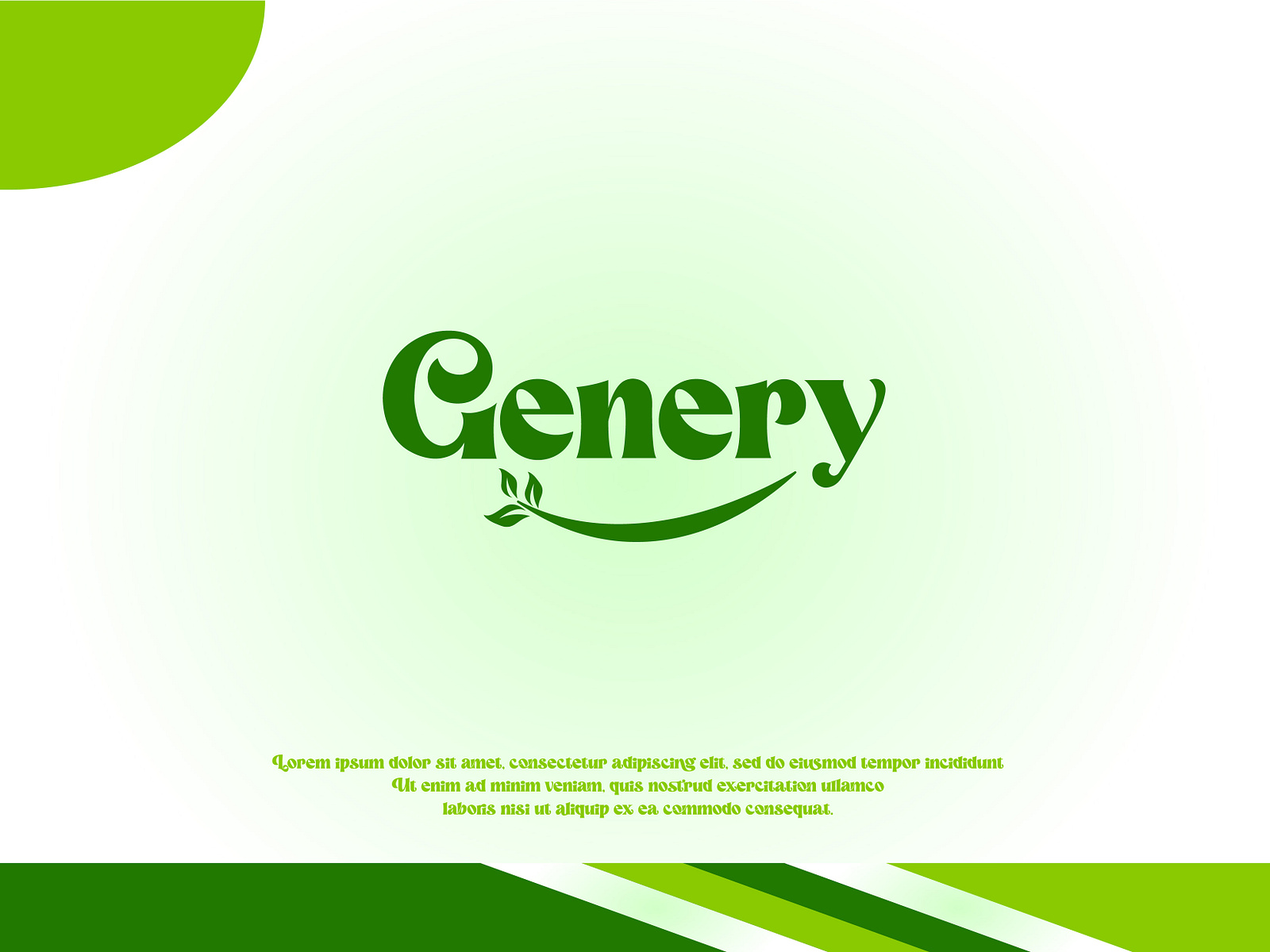 Genery logo design by Aminograpix on Dribbble