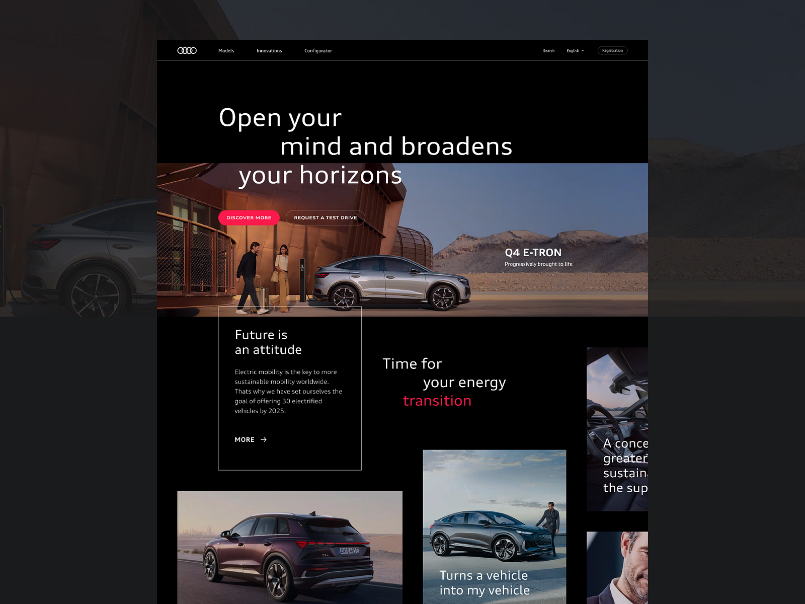 Audi Website by Andrei Kuznetsov on Dribbble