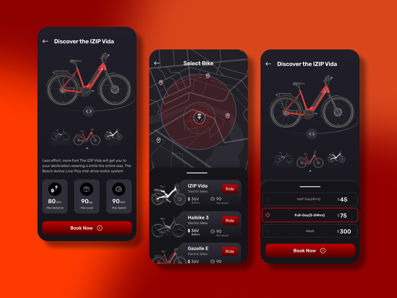 Bicycle Rent Mobile App UI design by Rishabh Rai for Fluttertop UIUX ...