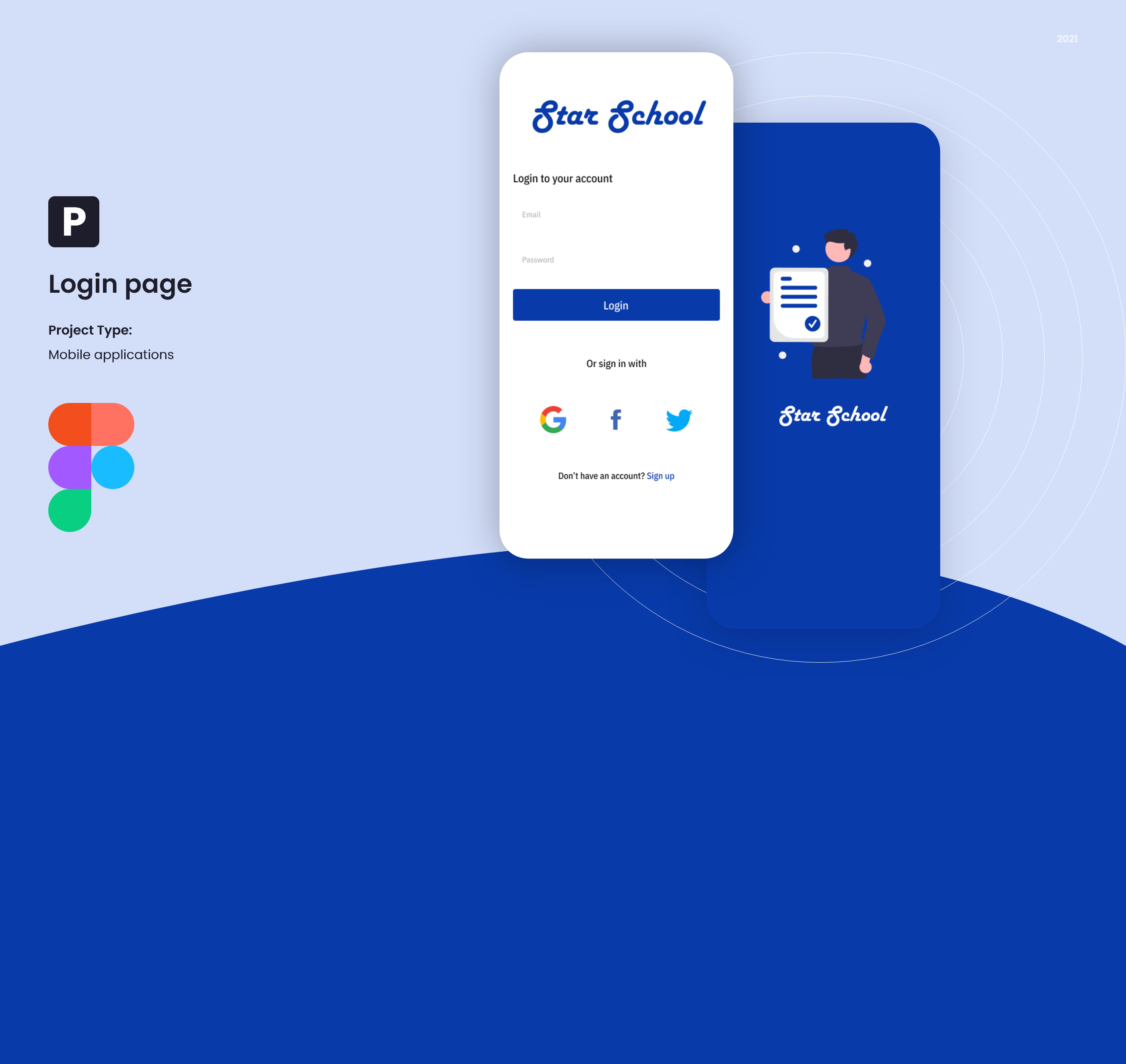 Login Page (Ui Design) by Adel Meghzili on Dribbble