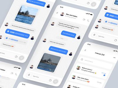 Mobile Chat App by Hayin🍄 for everteam on Dribbble