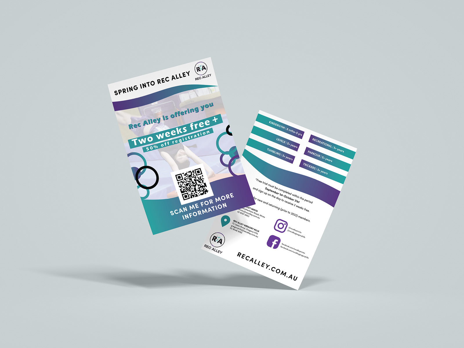Spring Into Rec Alley Flyer Design by Blake Grainger on Dribbble