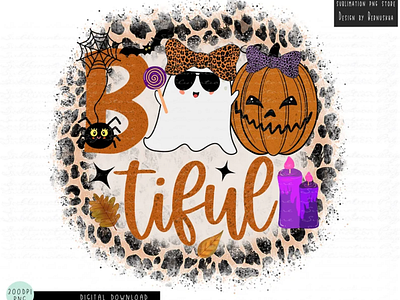 Bootiful Halloween Png Sublimation Design by Sublimation Png Store on ...