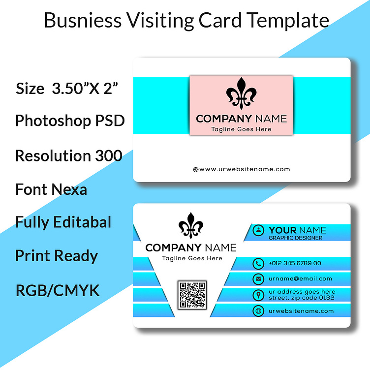 Modern Business Visiting Card/ Formal Ace Visiting Card Design by Komol ...
