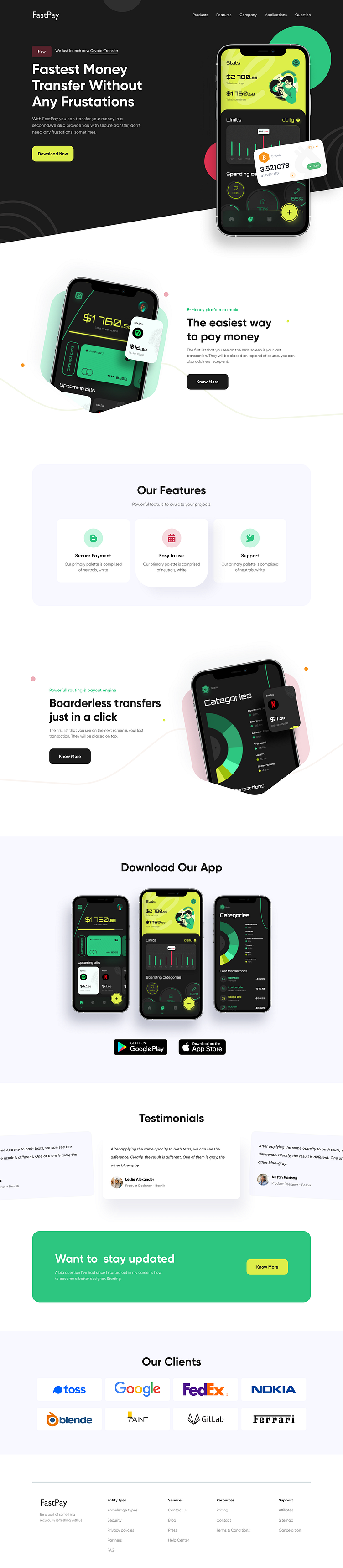GitHub - Exclusiveideas/electron-pay: A beautiful and interesting landing Page for an e-wallet ...
