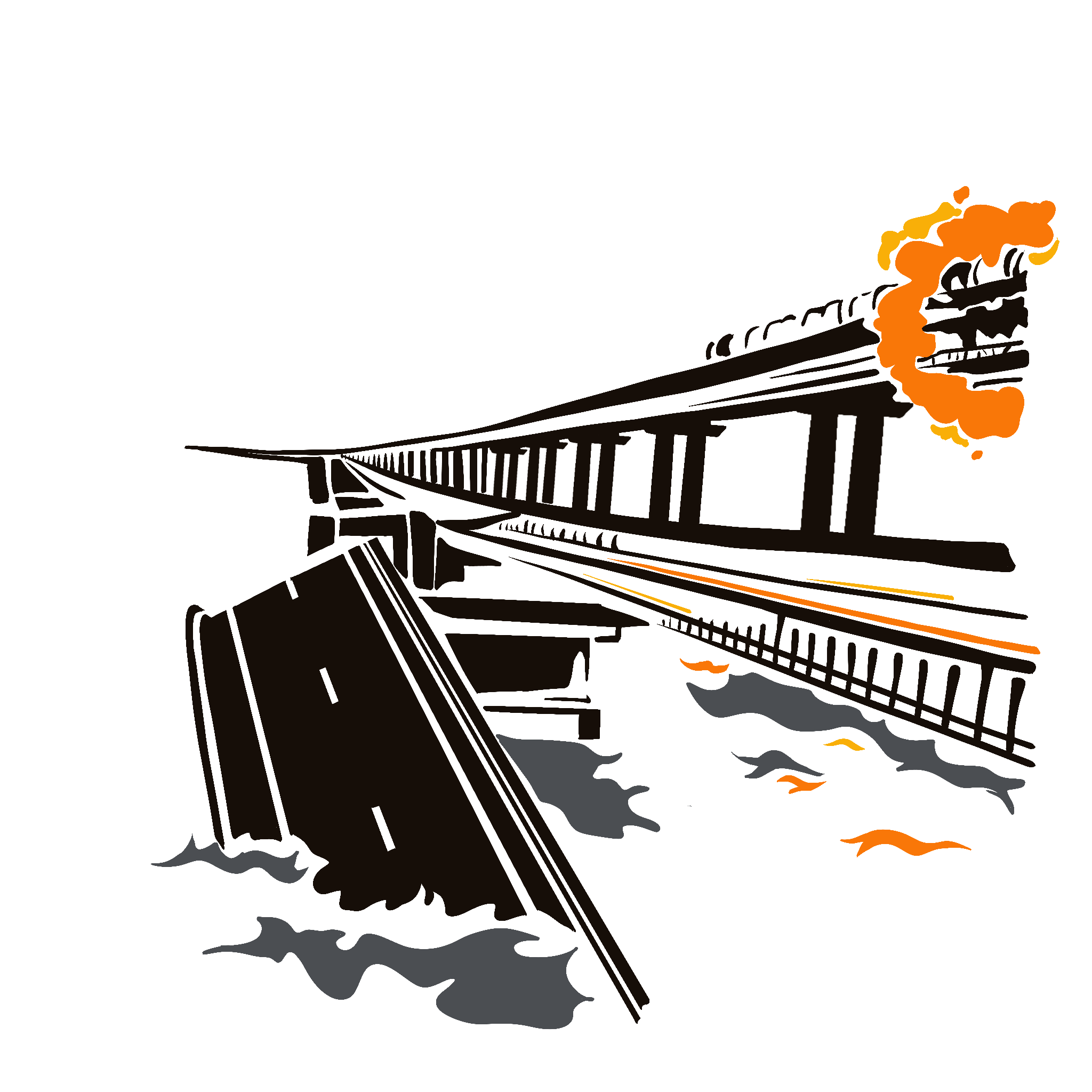 Crimea bridge by Anastasiia Brylliantova on Dribbble