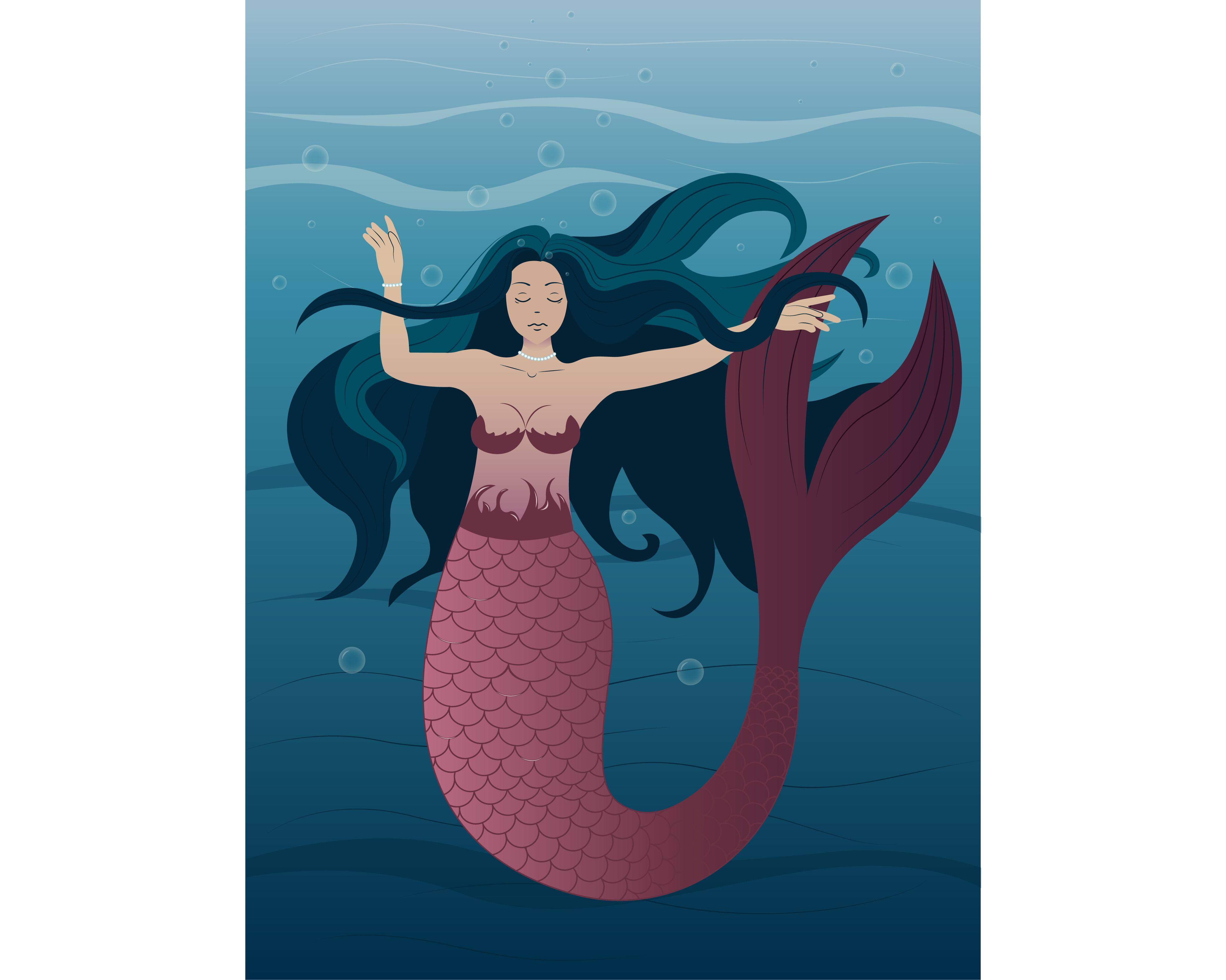 Mermaid by Maryia on Dribbble