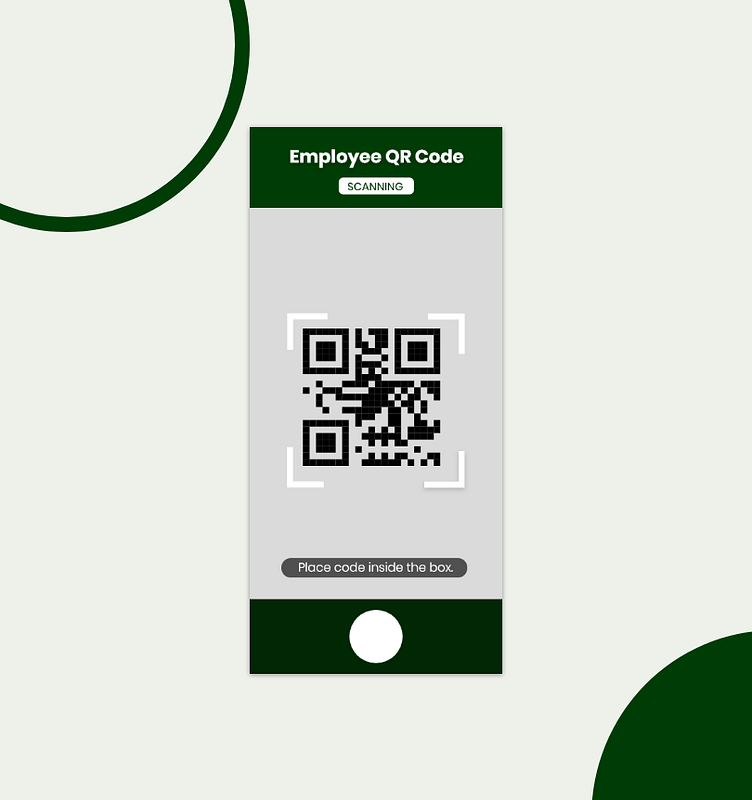 Employee QR Code scanner - The Scanning Page by Aremu Oreoluwa on Dribbble