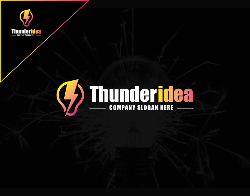 THUNDER IDEA LOGO | by Ishita Khanam on Dribbble