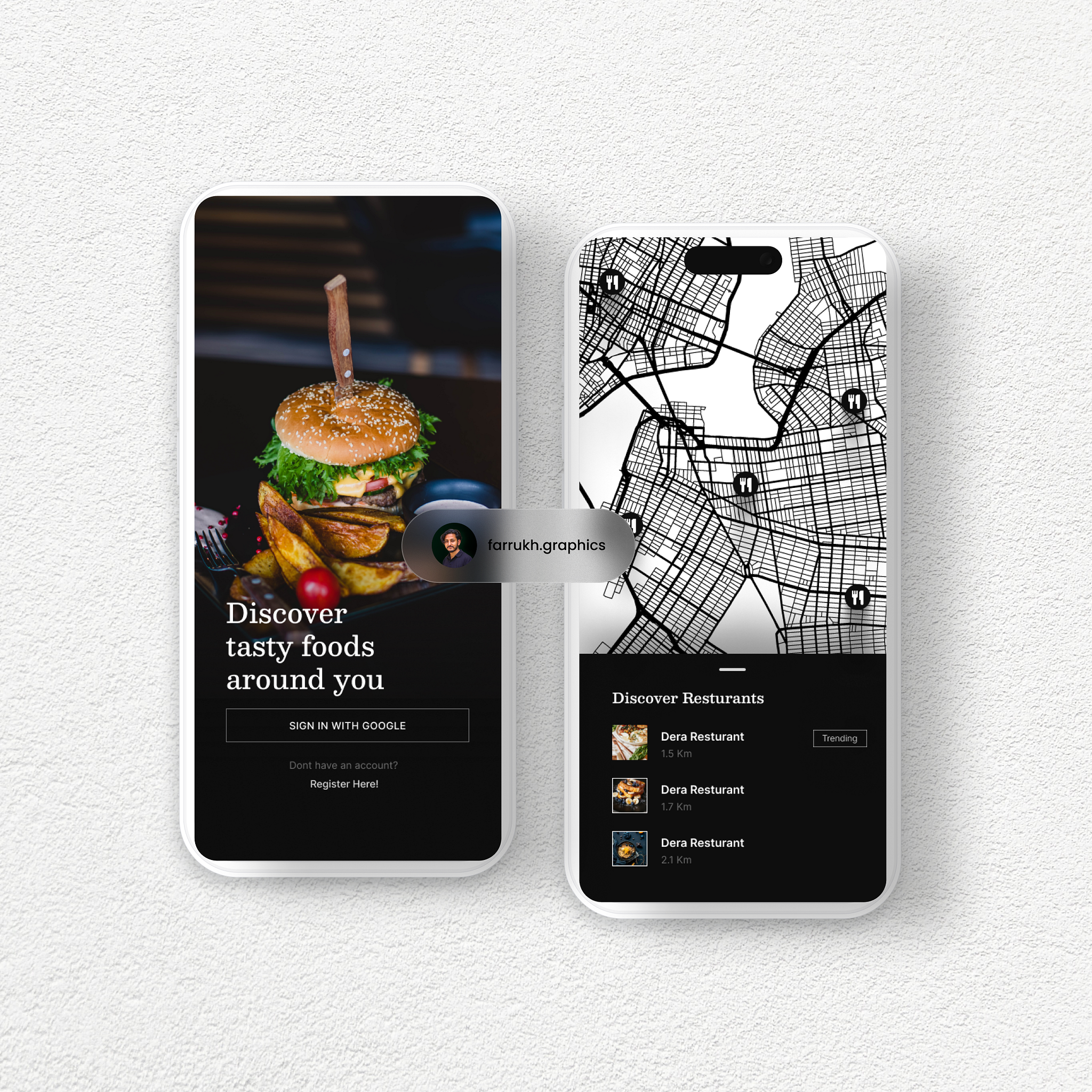 Food App UI Design by Farrukh Mumtaz on Dribbble