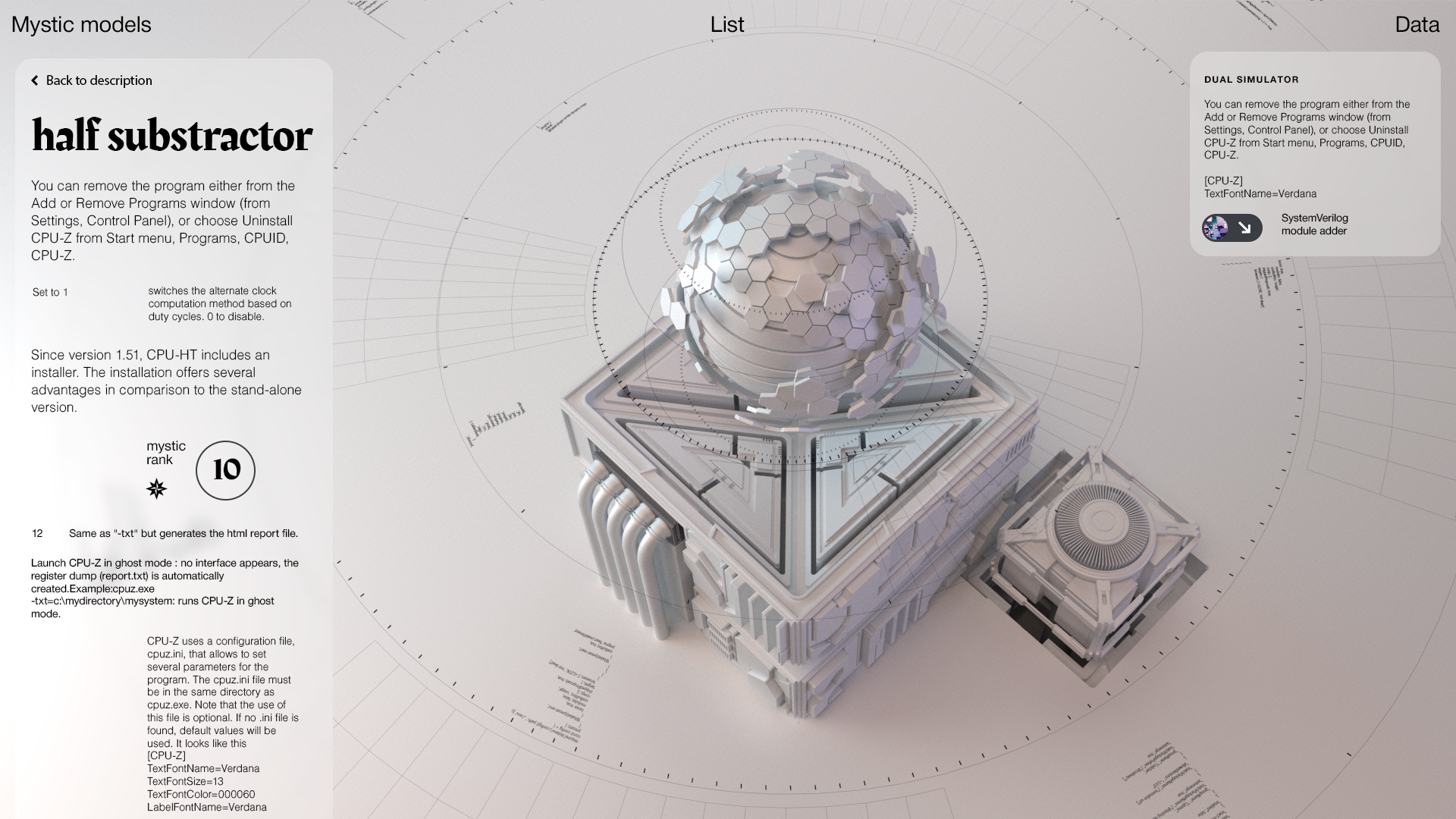 Model #4 - orbital center white version by Berezhnoy Eugene on Dribbble