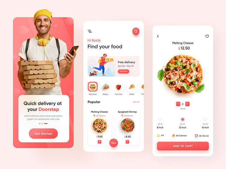 Food Delivery App Design by Oliver Designs on Dribbble