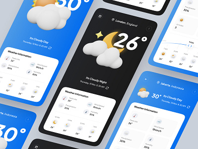 Weather Forecast Mobile App by Daffa Toldo🌻 for ever. on Dribbble