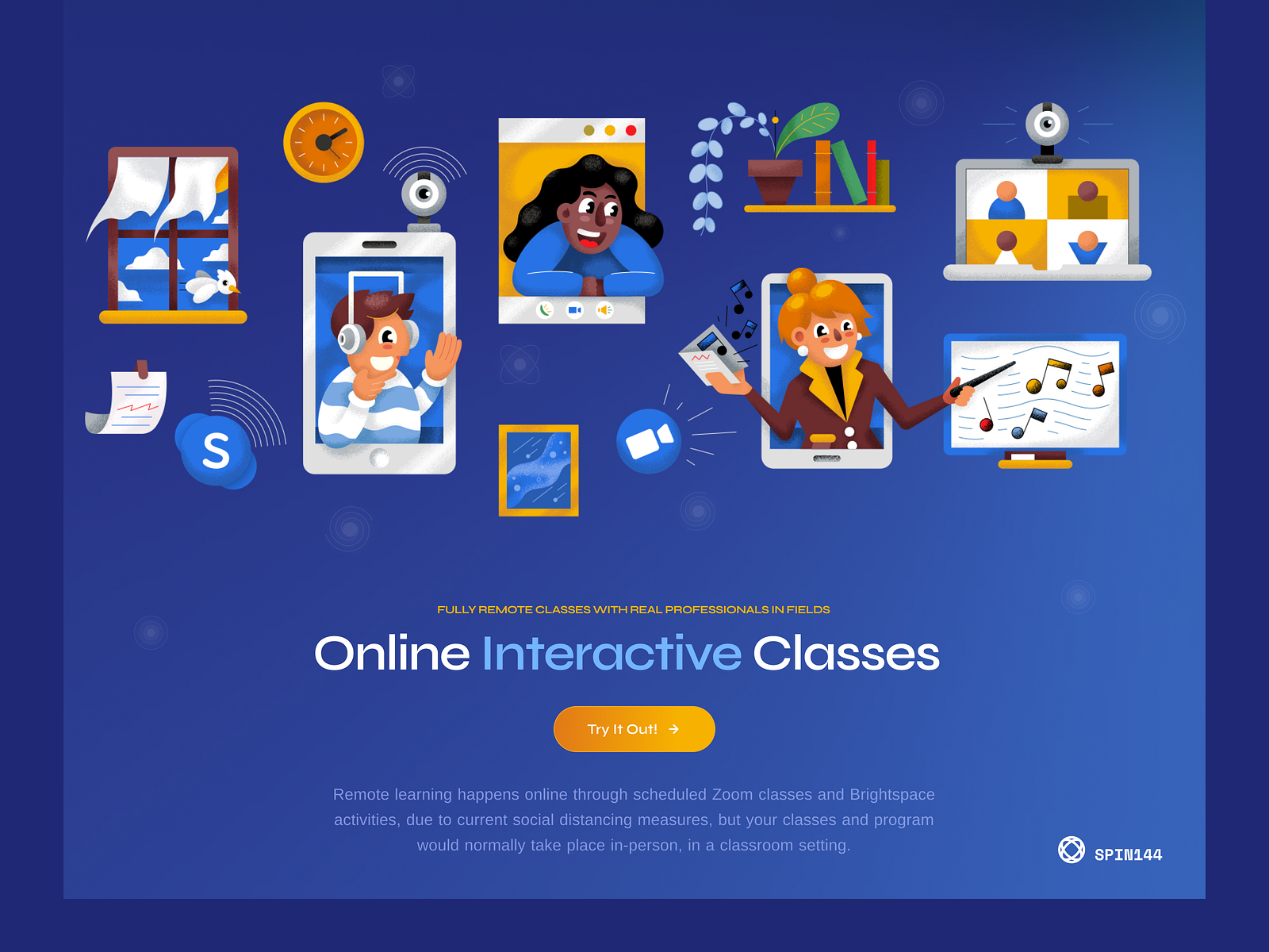 Educational vector illustration & UI design by Elijah Yakovlev on Dribbble