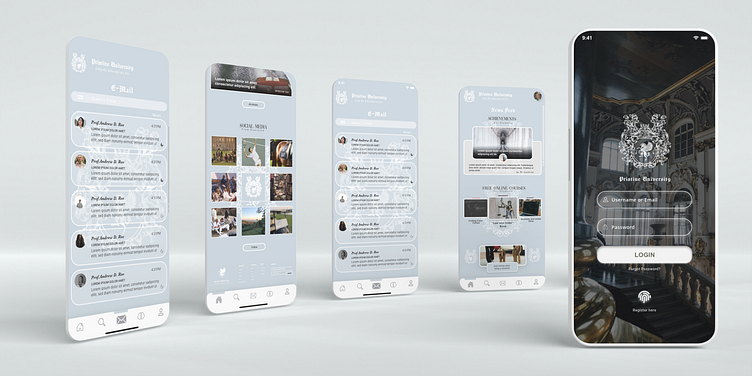 Pristine University - UI/UX Design by Mert on Dribbble