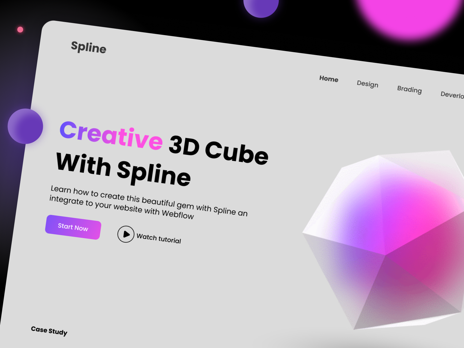 3D Spline Concept by Just Chuo on Dribbble