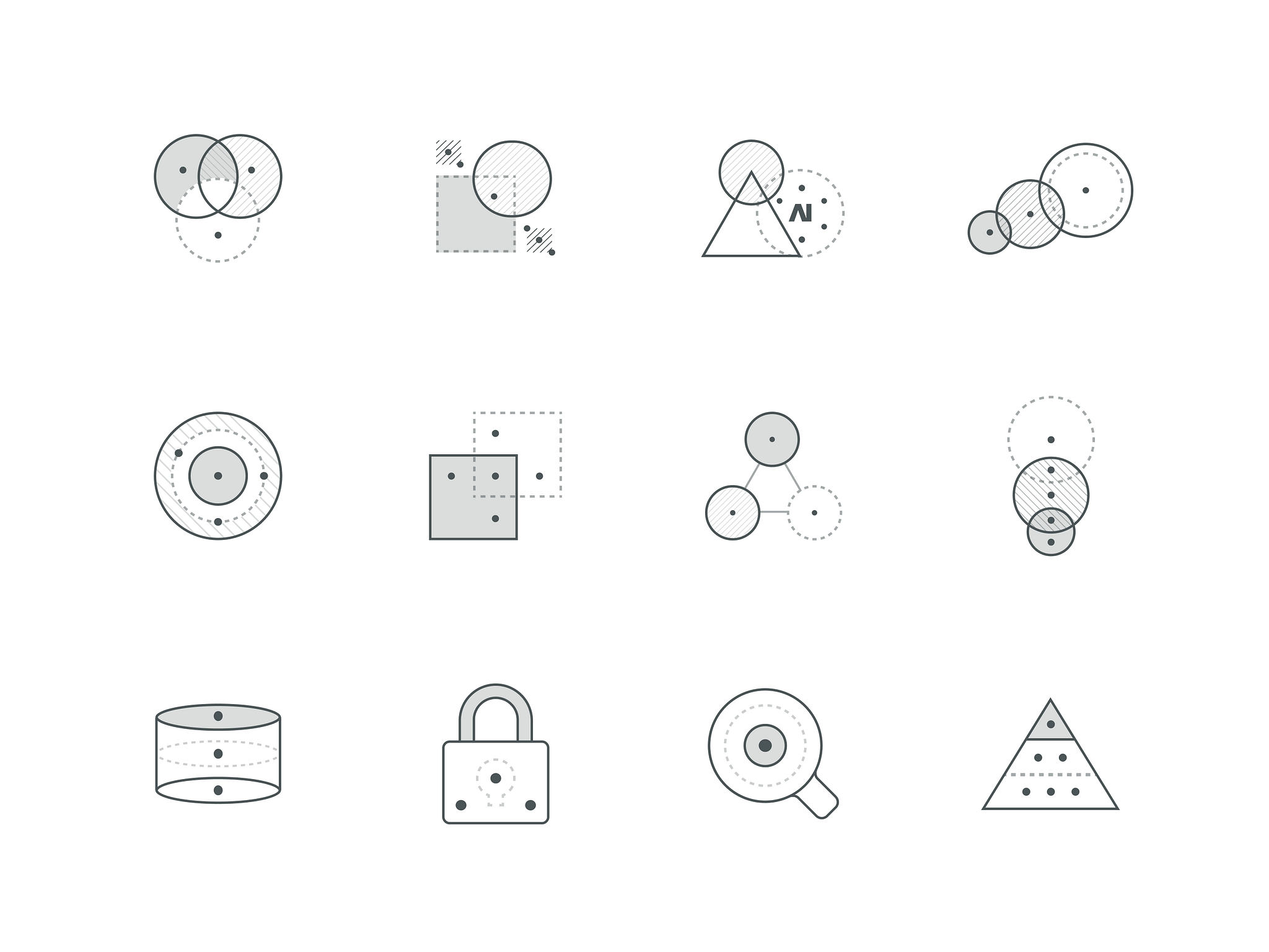 Data Iconography by Ted Kulakevich for Kulak on Dribbble