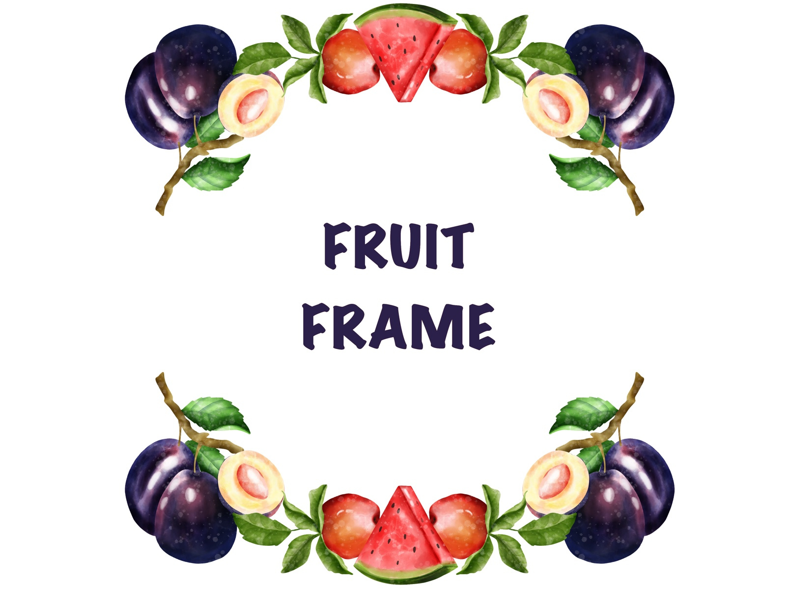 Fruit Frame by Tory Lis on Dribbble